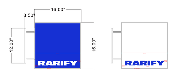 RARIFY Acrylic Light Box Logo Printed – FastMetalSign
