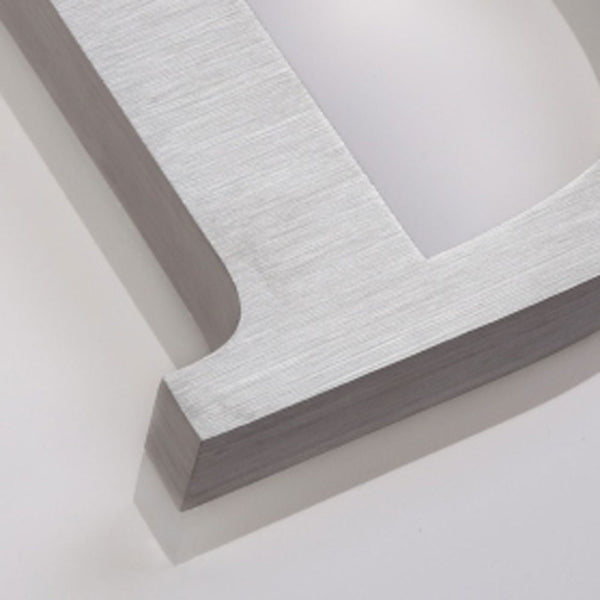 Straight Edge Stainless Steel Side Lit Backlit Letters – FastMetalSign