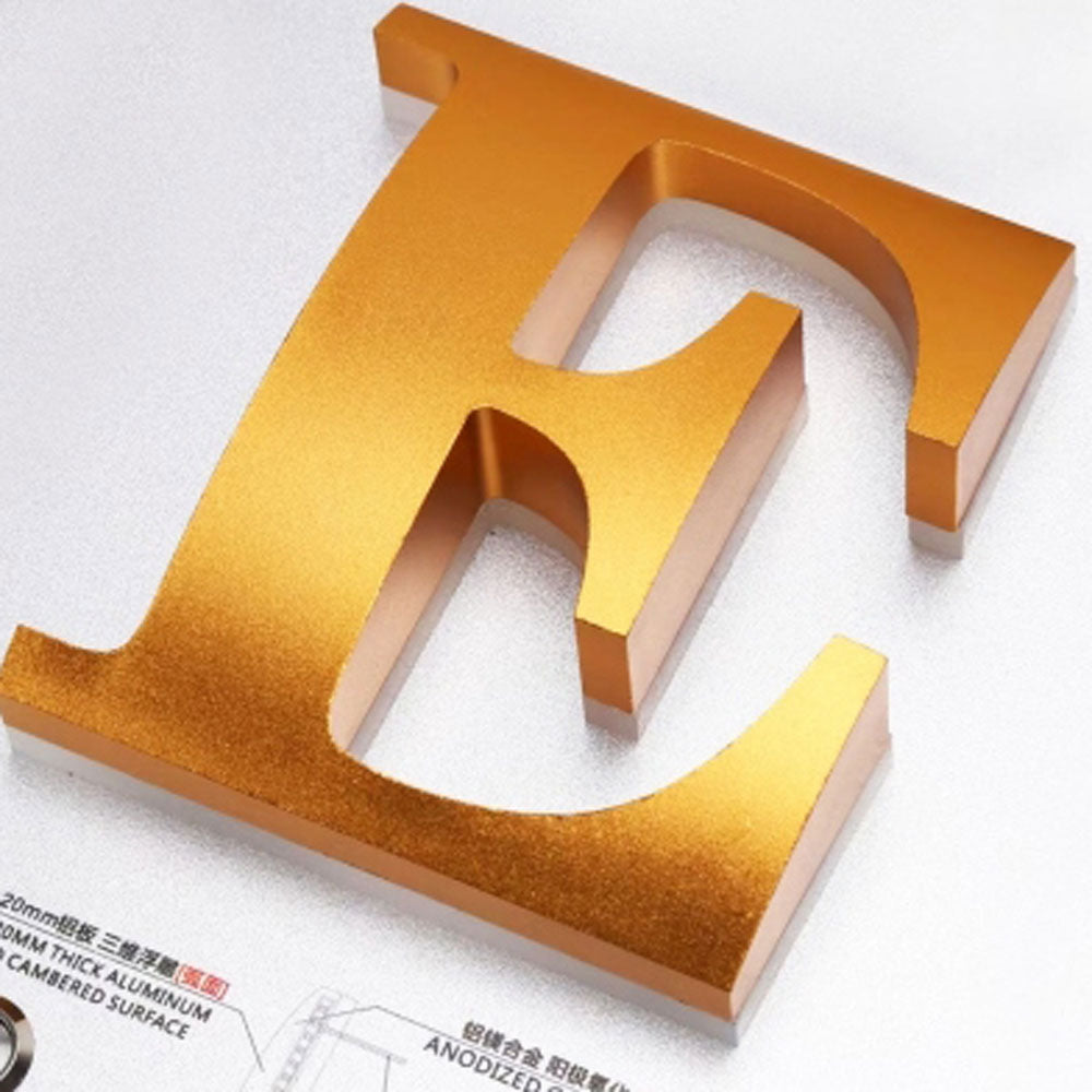 3D Relief Aluminum Metal Letters – FastMetalSign