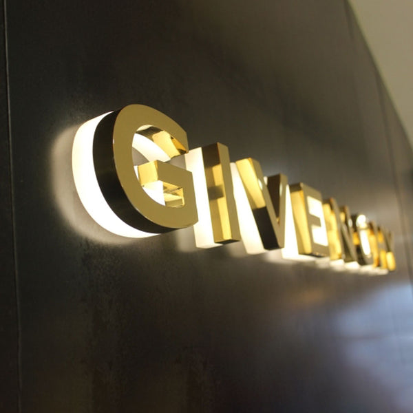 ABS Electroplated Edge-lit Letters with Weatherproof Housing ...