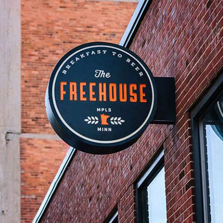 Round Blade Light Box Illuminated Signage for Building Exterior ...