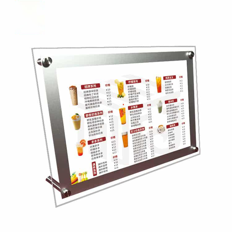 Crystal Light Box Clear LED Acrylic Signage Board – FastMetalSign