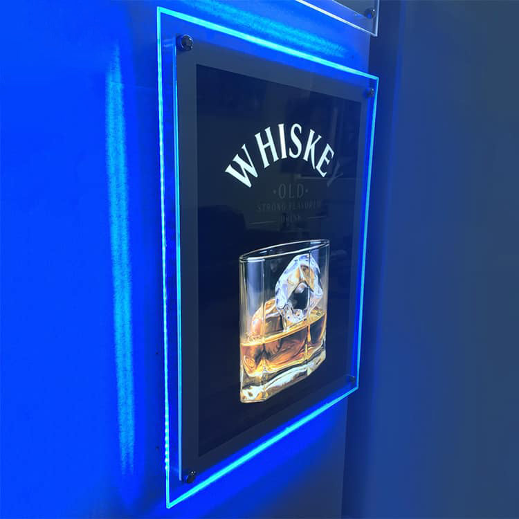 Frameless Crystal Light Box Sign for Indoor Advertising – FastMetalSign