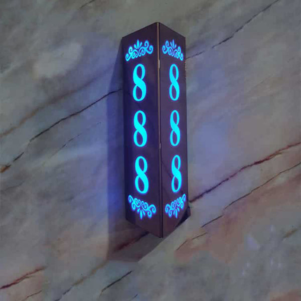 LED Door Signs Lighted House Numbers Backlit Signage – FastMetalSign