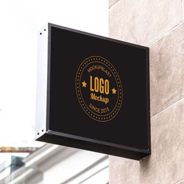 LED Metal Light Boxes Flate Cut Illuminated Projecting Sign – FastMetalSign