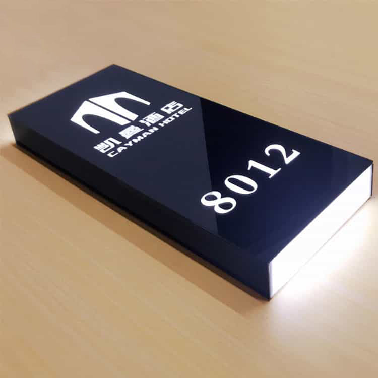 Number Light Box LED Illuminated Wayfinding Door Sign – FastMetalSign
