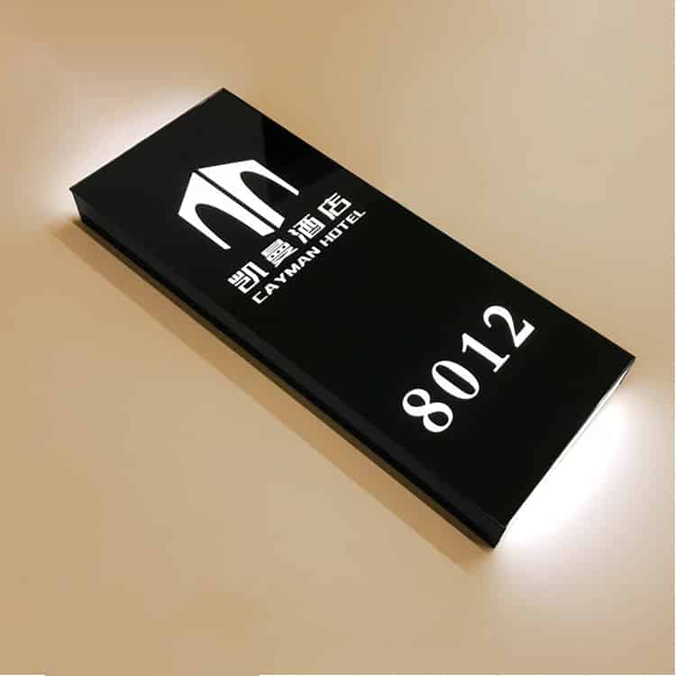 Number Light Box LED Illuminated Wayfinding Door Sign – FastMetalSign