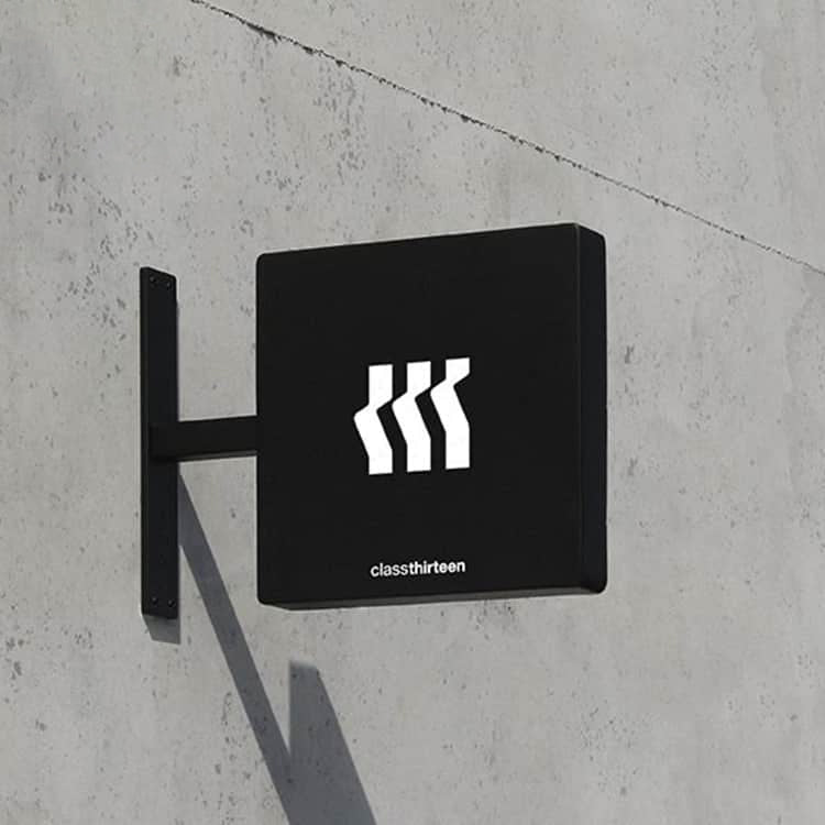 Single Side or Double Sides Square Metal Light Box Signage Illuminated ...